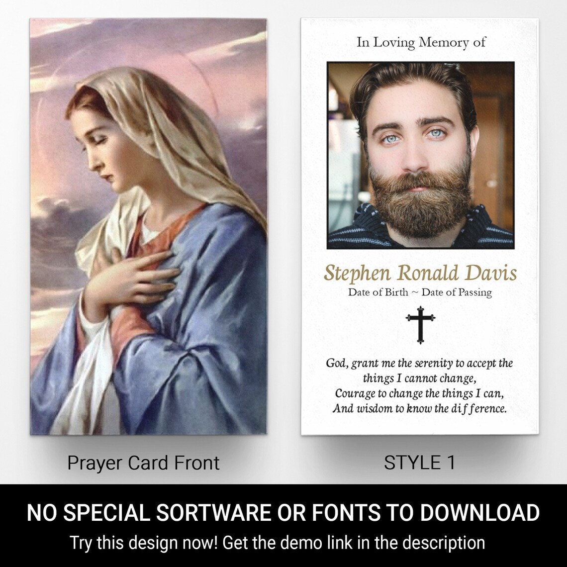 Prayer Cards, Memorial Prayer Cards, Catholic Prayer Cards ...