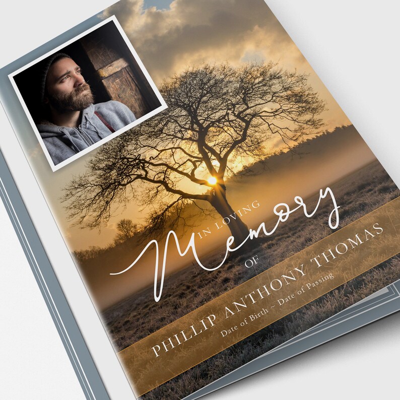 Funeral Program Template Funeral Poems Funeral Programs - Etsy