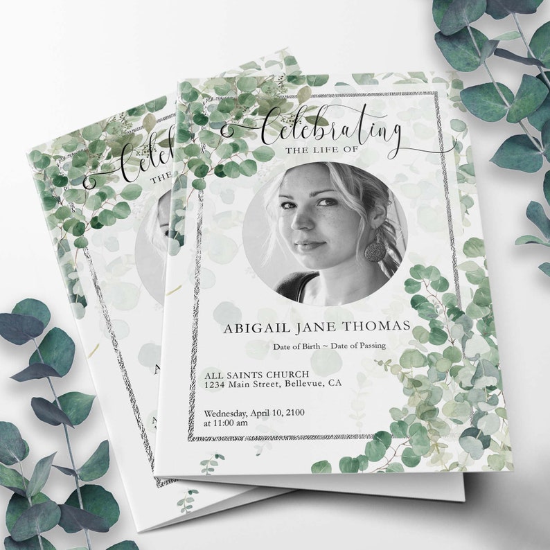 Funeral Program Template, Funeral Poems, Funeral Programs, Funeral ...