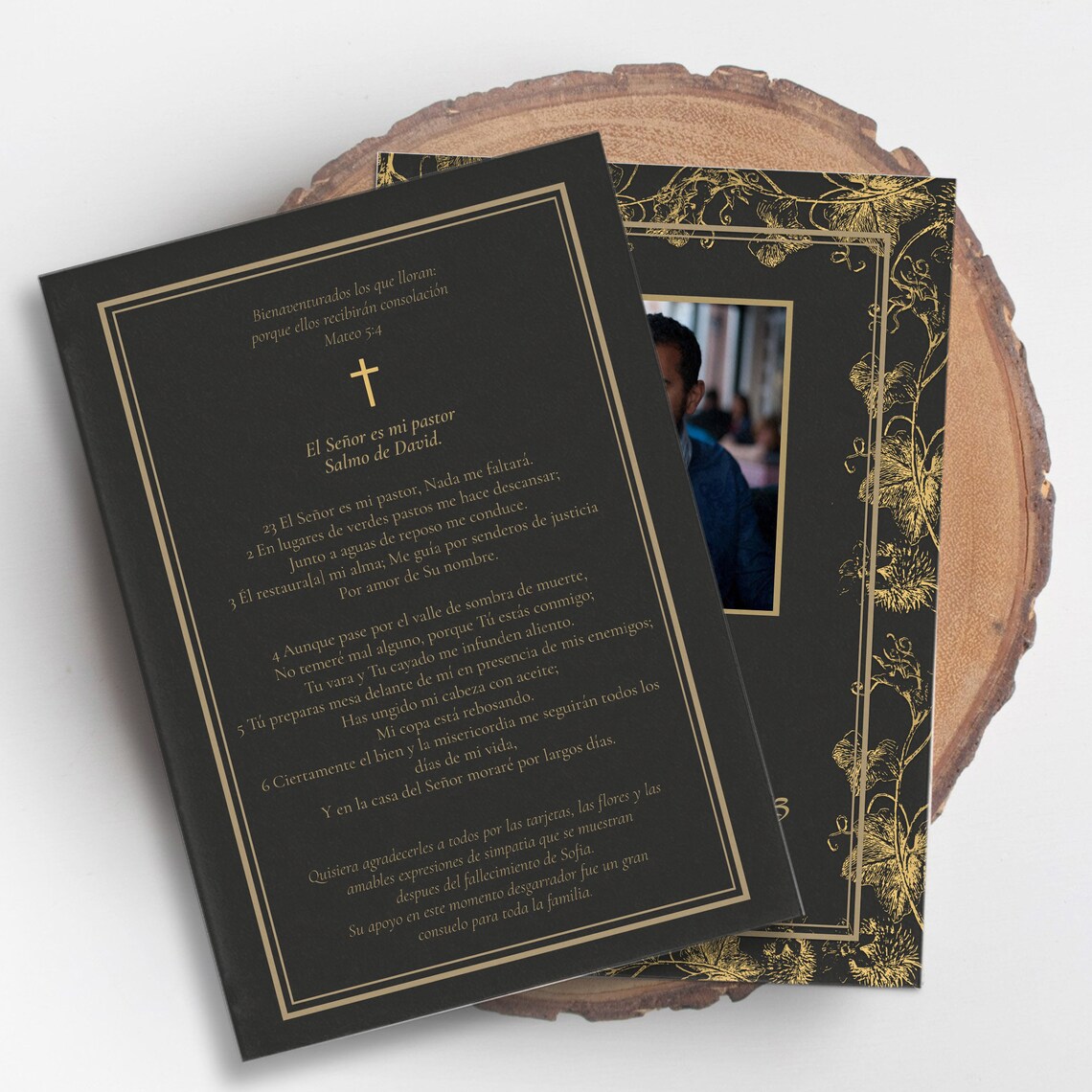 Spanish Funeral Program Template Funeral Cards Funeral - Etsy