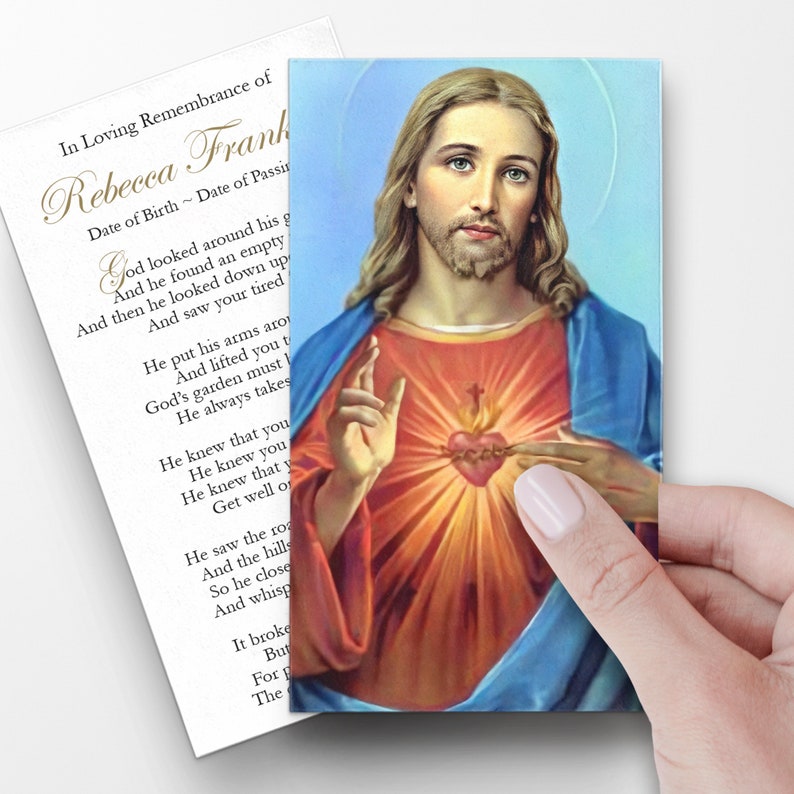 Prayer Cards, Memorial Prayer Cards, Catholic Prayer Cards ...