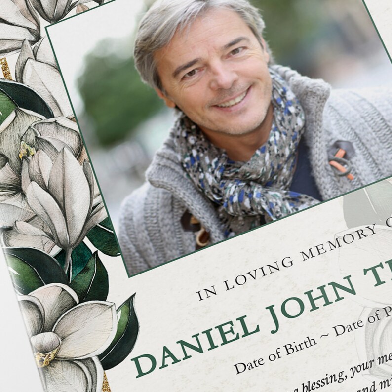 Funeral Program Template Funeral Poems Funeral Programs - Etsy