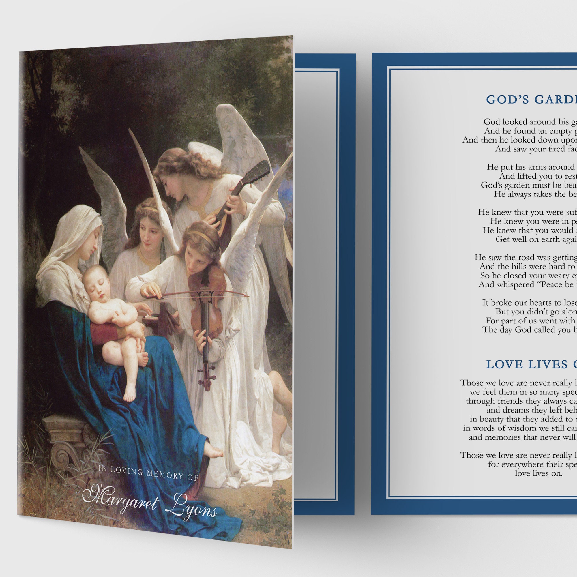 Funeral Program Template Funeral Poems Funeral Programs - Etsy