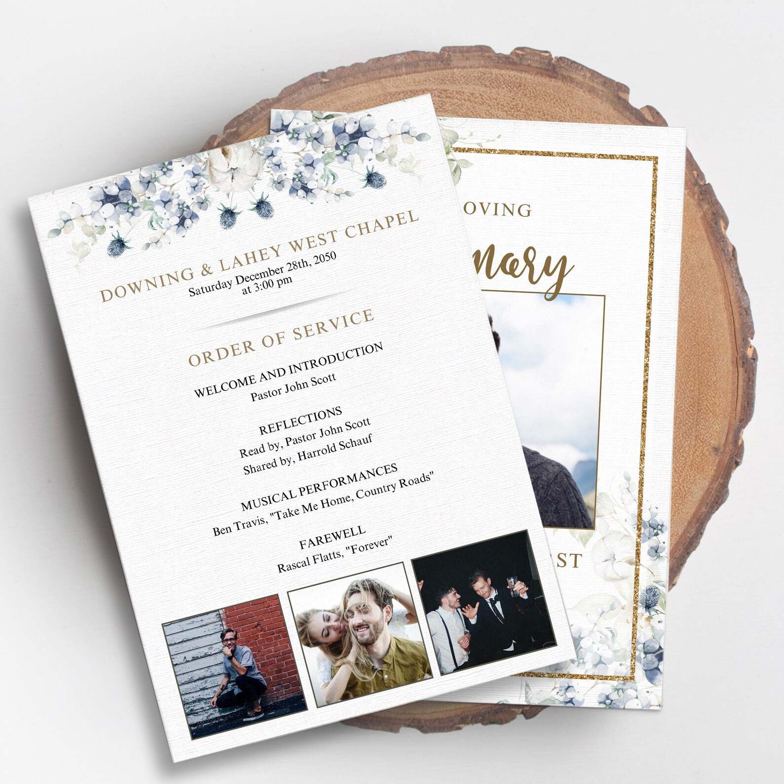 Funeral Program Template Funeral Poems Funeral Programs - Etsy
