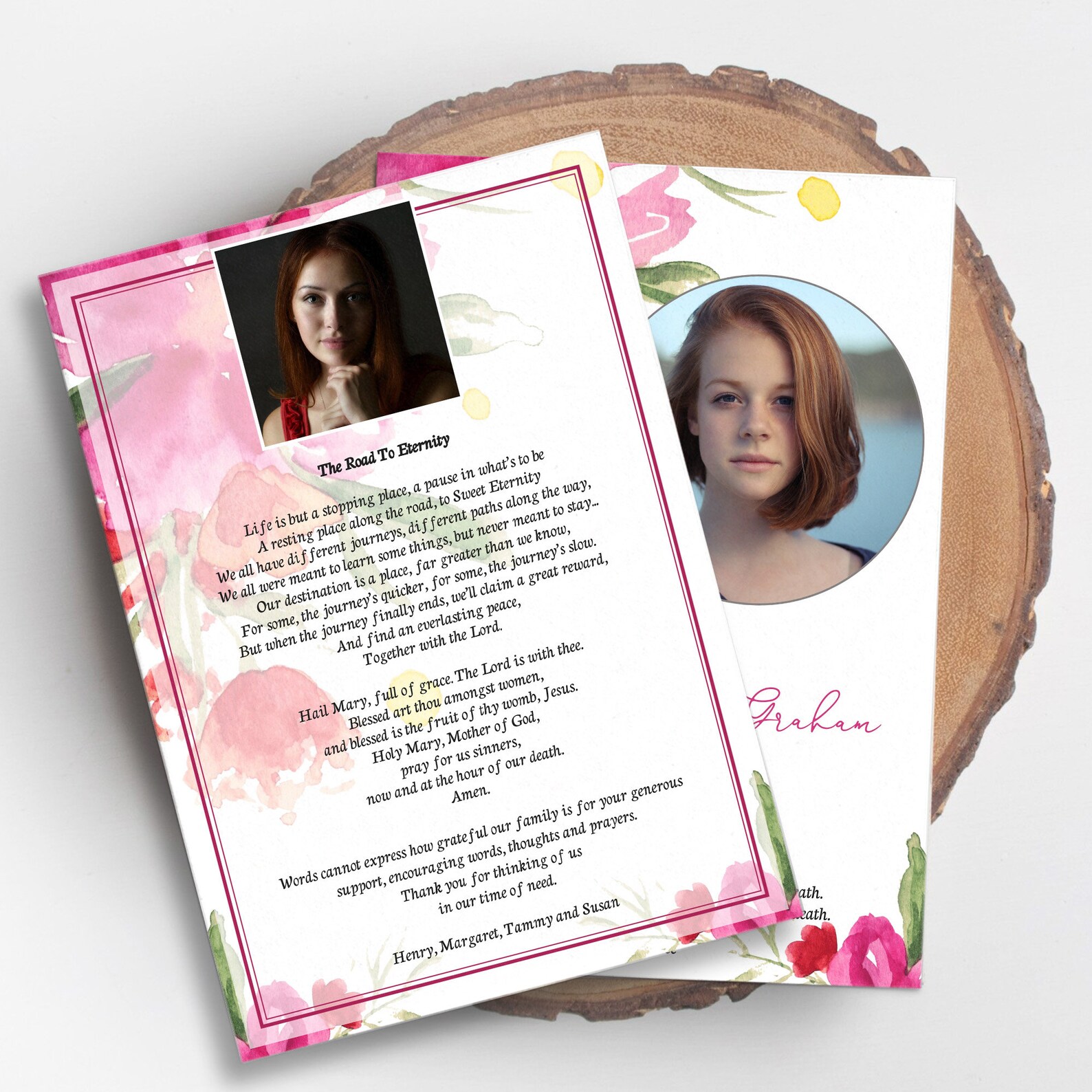 Funeral Program Template Funeral Poems Funeral Programs - Etsy