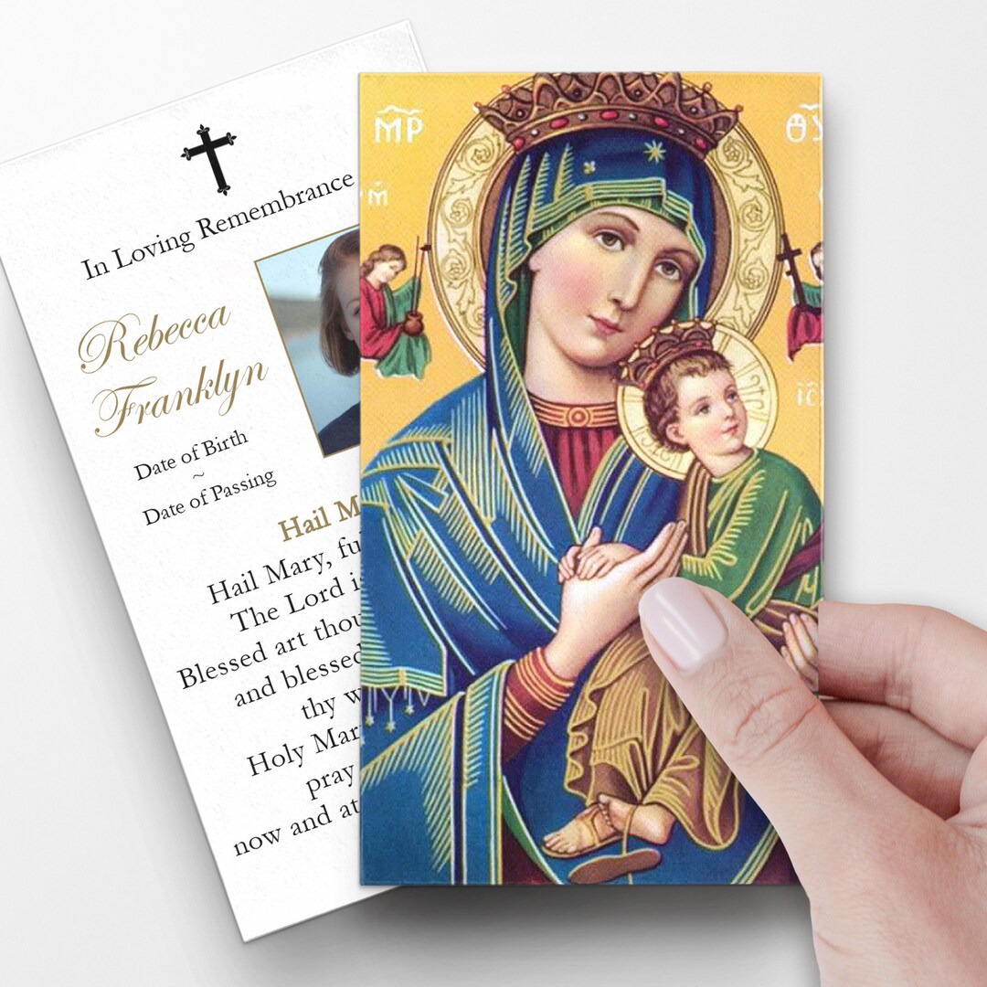 Prayer Cards, Memorial Prayer Cards, Catholic Prayer Cards ...