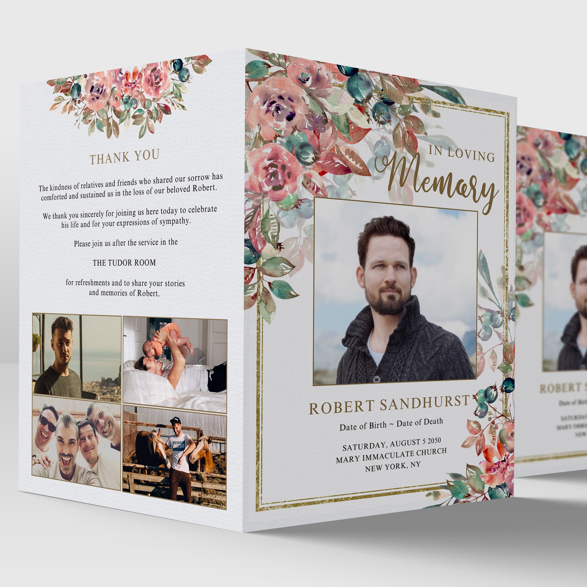 Funeral Program Template, Funeral Poems, Funeral Programs, Funeral ...