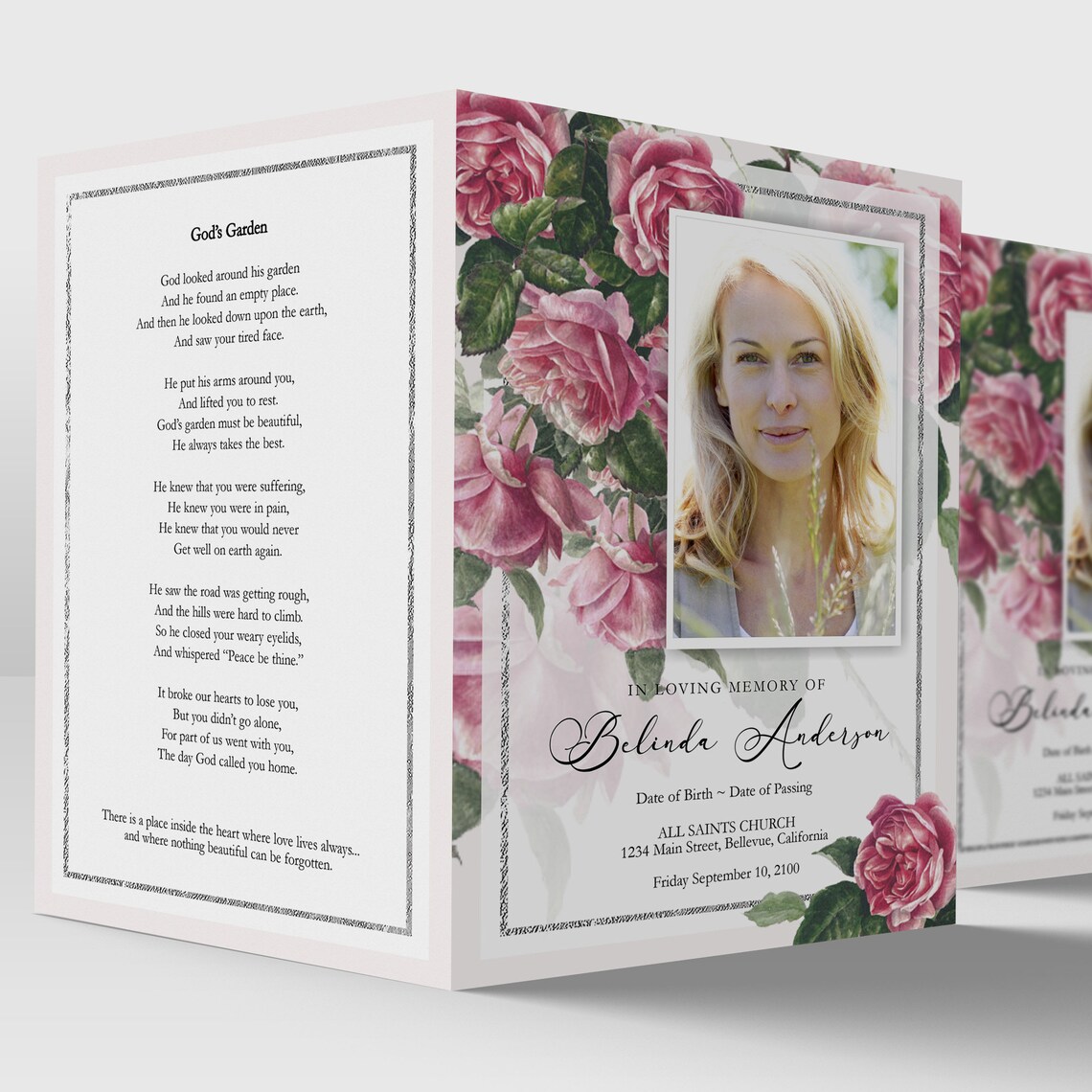 Funeral Program Template, Funeral Poems, Funeral Programs, Funeral ...