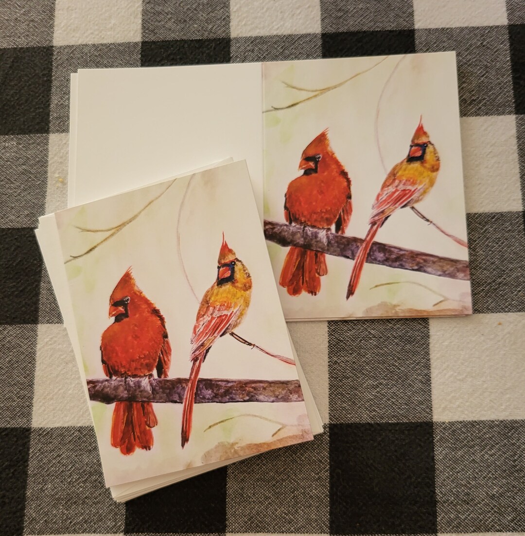 Cardinal Note Card Set, Cardinal & the Lady, Note Cards, Blank Cards ...