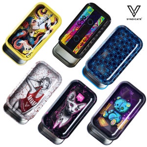 Mini Stash Box W/ Rolling Tray Lid the Stray Sphynx Cat Design by V ...