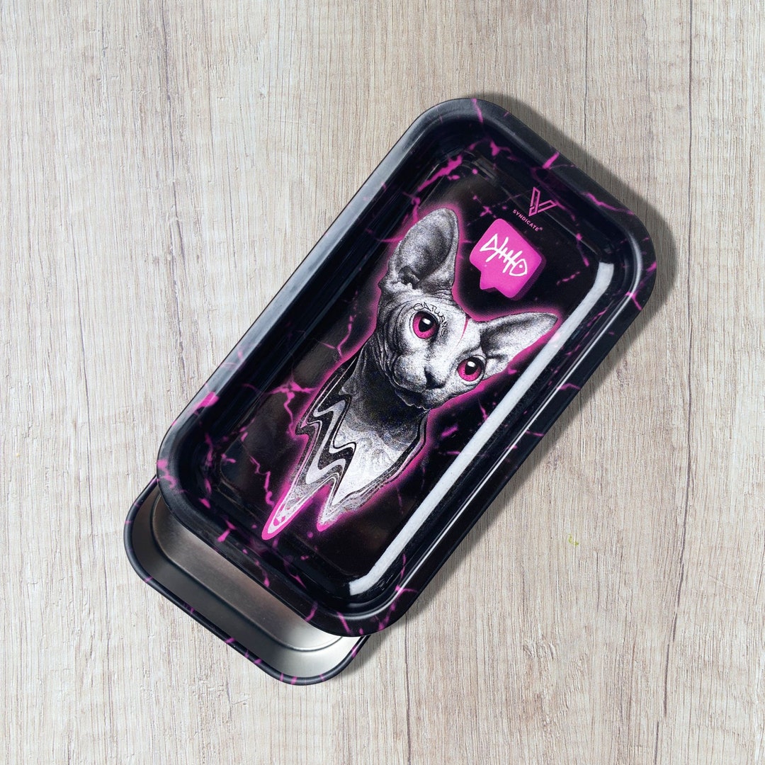 Mini Stash Box W/ Rolling Tray Lid the Stray - Etsy