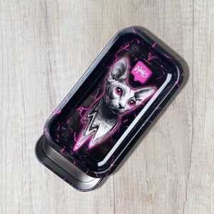 Mini Stash Box W/ Rolling Tray Lid the Stray - Etsy