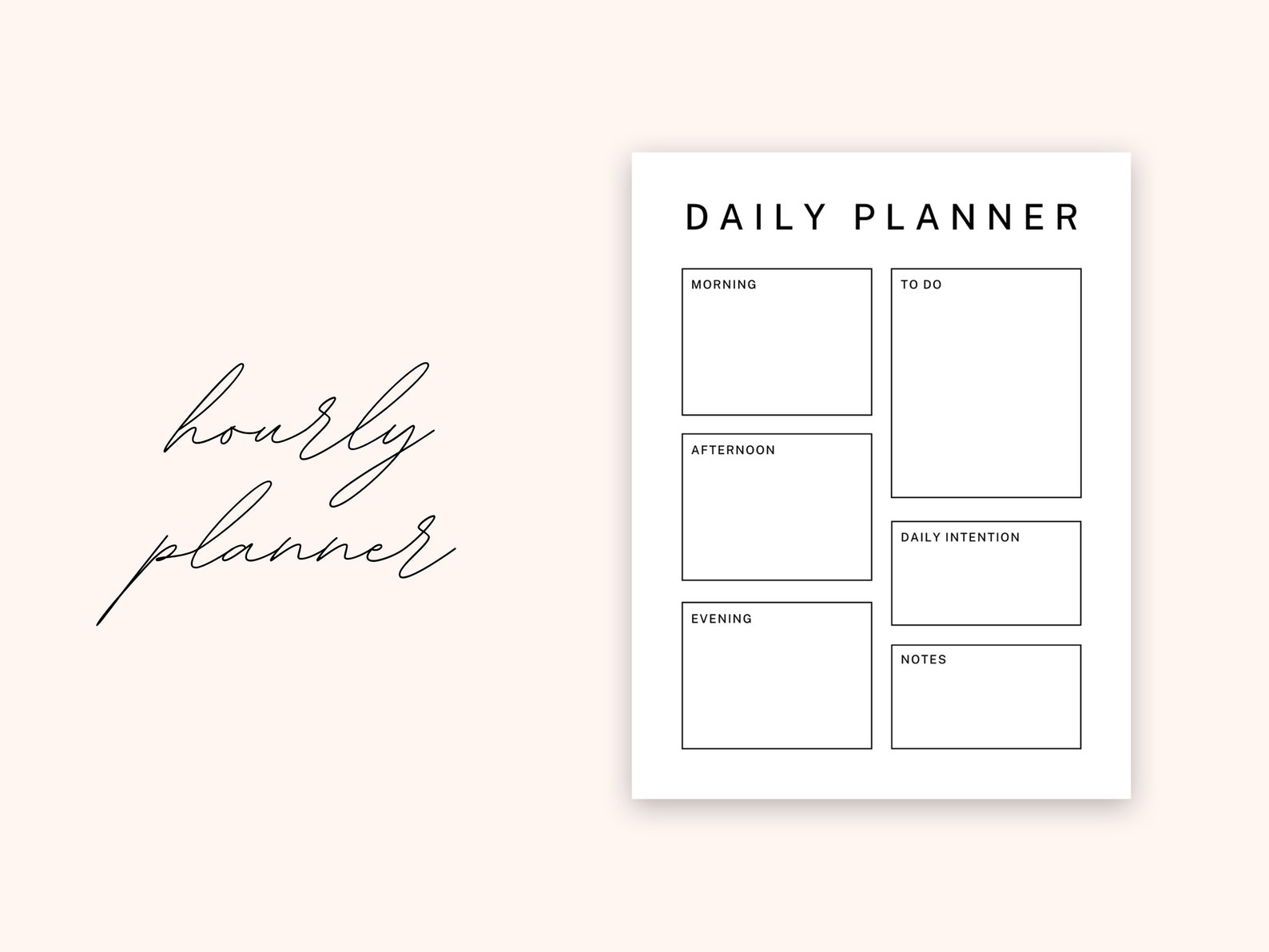 Minimal Daily Planner Pack / Printable Planners / Daily Printable ...