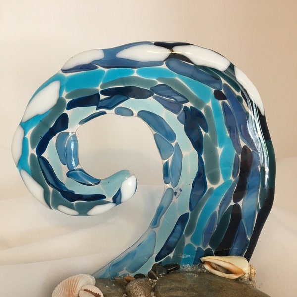 Glass Wave Sculpture - Etsy