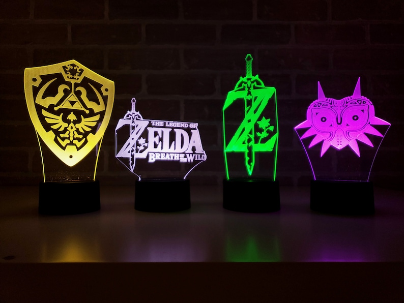 Zelda Majora's Mask Edge Lit LED Lamp - Etsy
