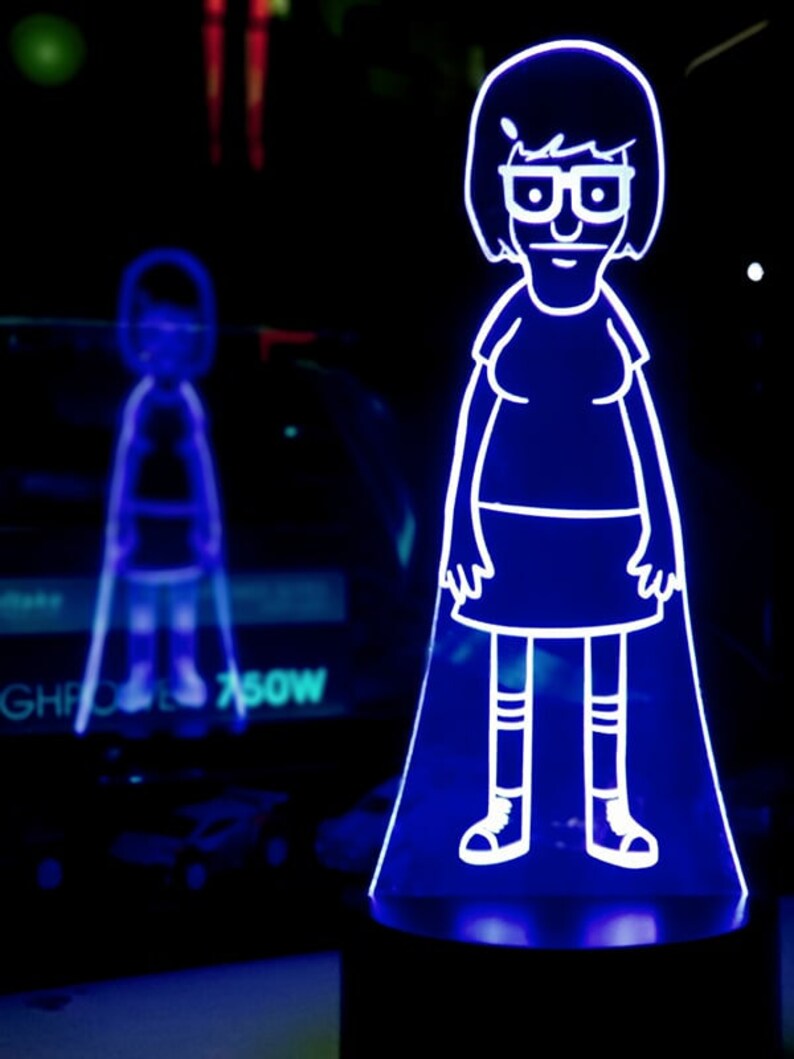 Bobs Burgers Edge Lit Led Lamp - Etsy