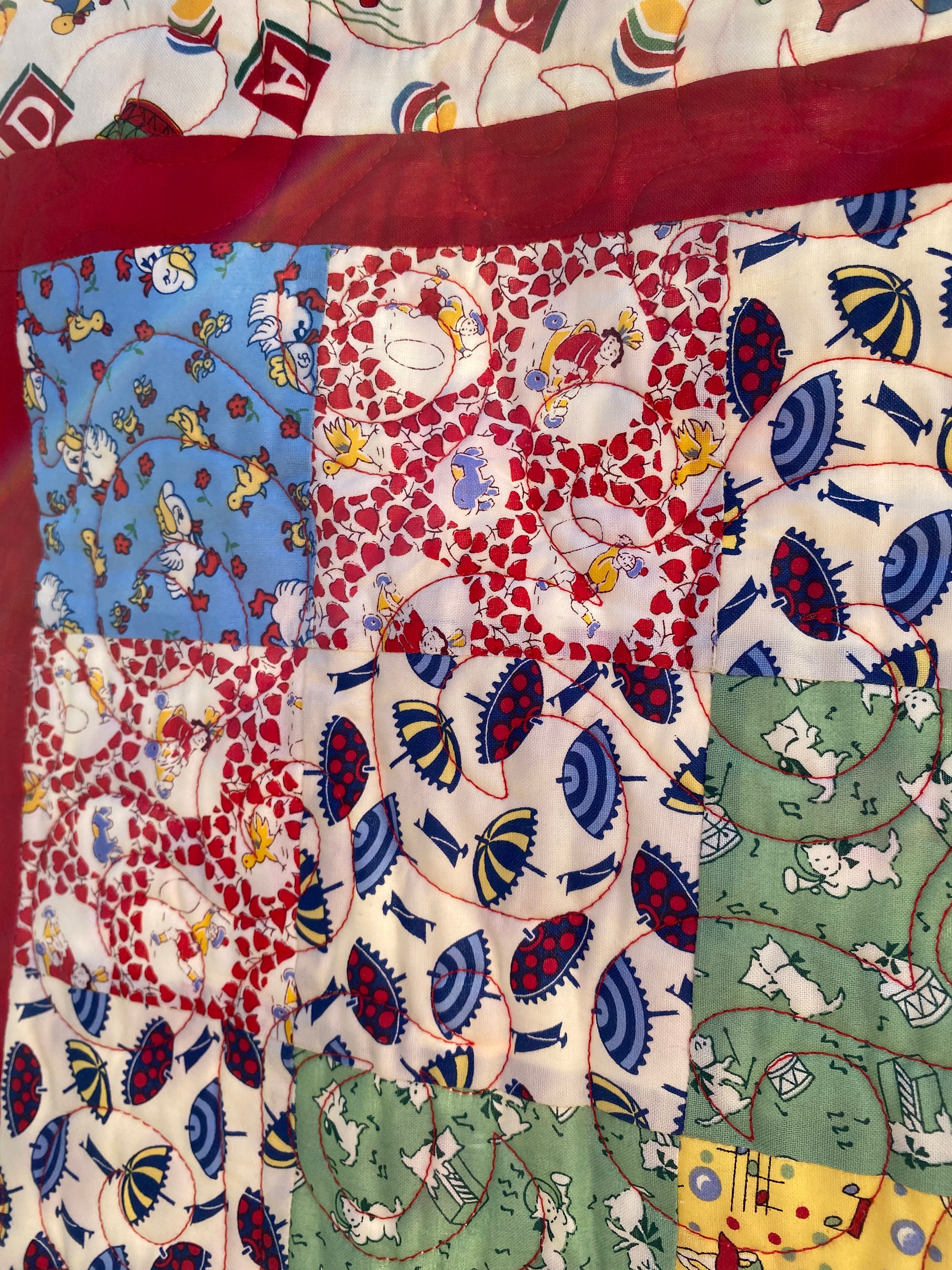 1930's Vintage Reproduction Baby Child Toddler Handmade Quilt - Etsy