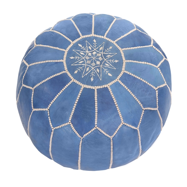 Blue Pouf - Etsy