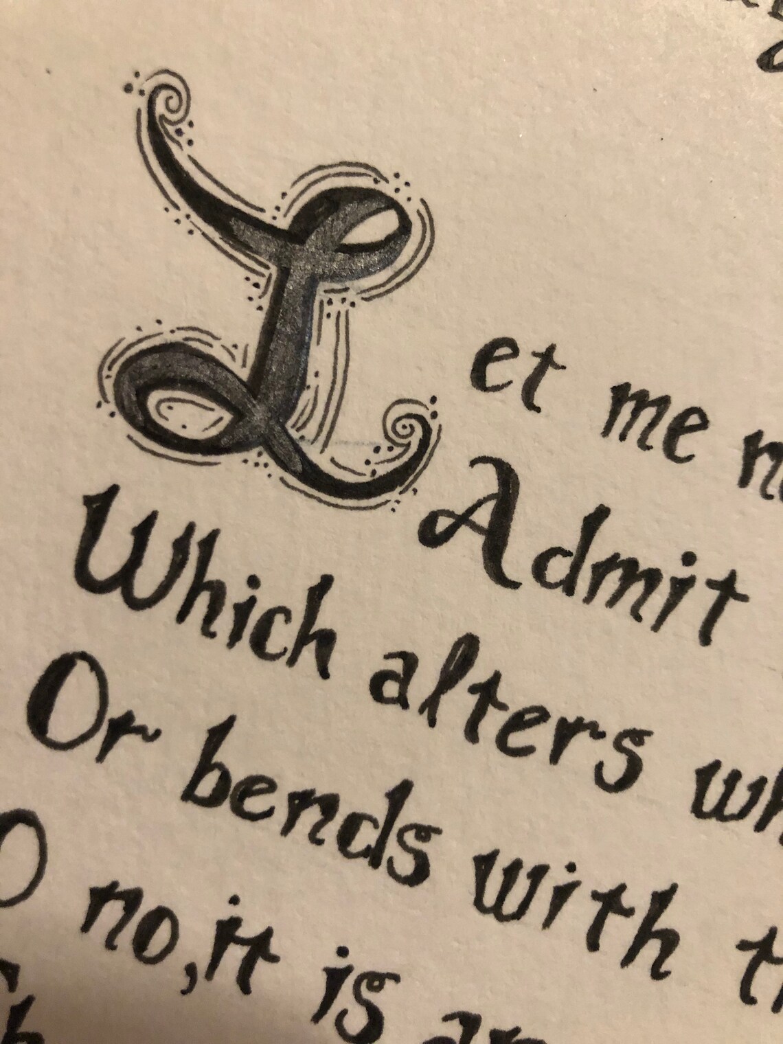 Handwritten Sonnet/letter - Etsy