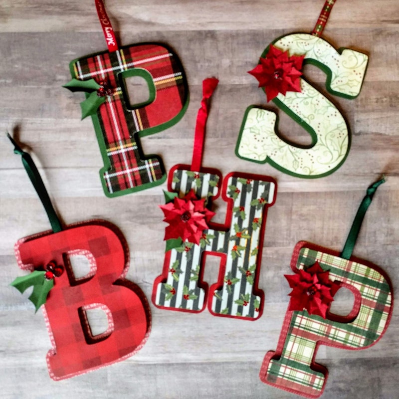 Letter Ornaments - Etsy