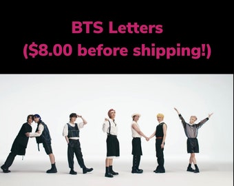 Bts Letters | Etsy