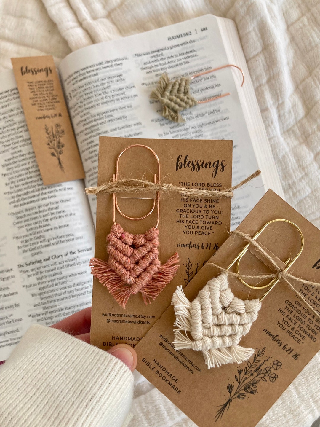 Bible Bookmark: Christian Christmas Gift, Gift for New Christian, Small ...