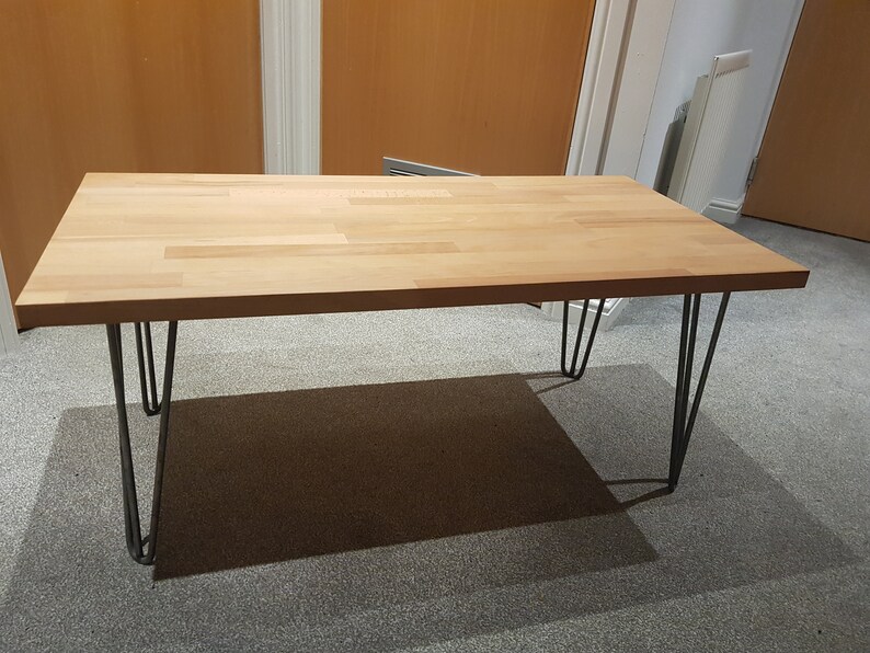 Hand Made Beech Wood Solid Table - Etsy