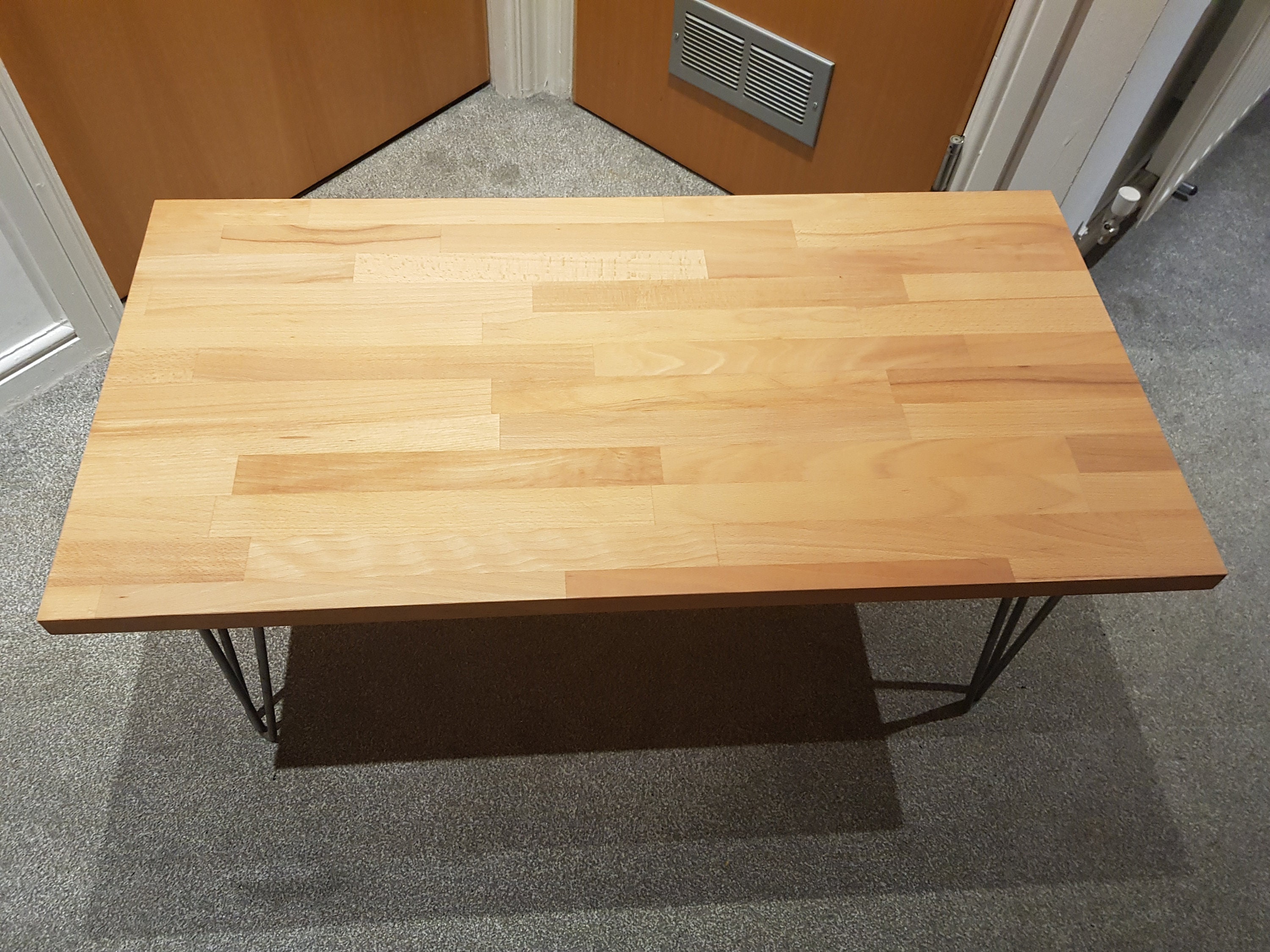 Hand Made Beech Wood Solid Table - Etsy