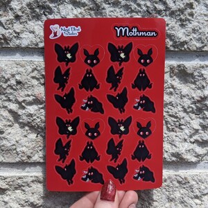 Mothman STICKER SHEETS - Etsy