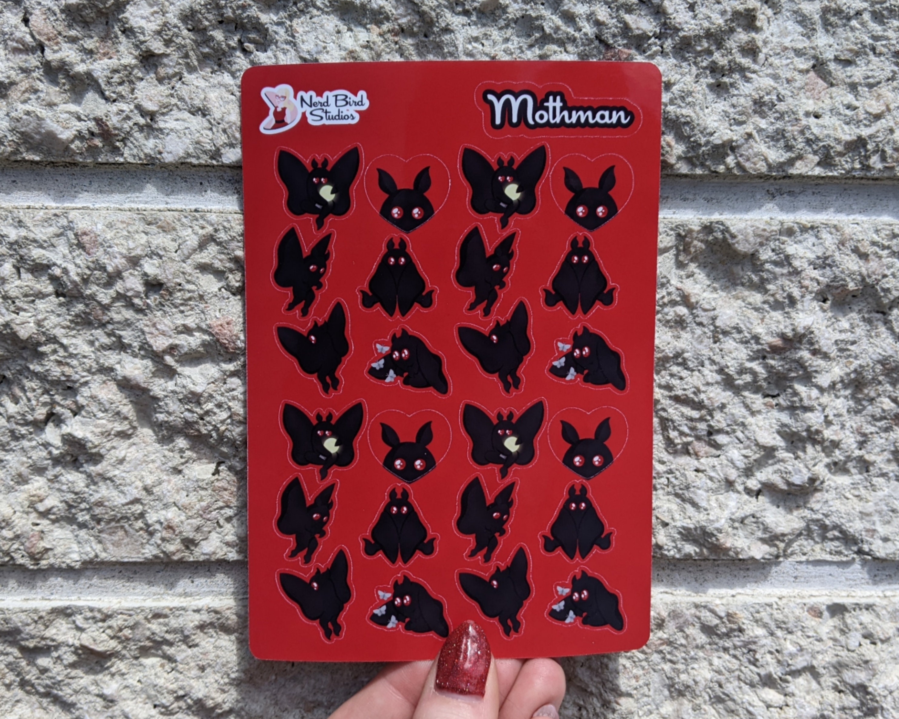 Mothman STICKER SHEETS - Etsy