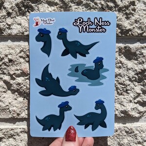 Loch Ness Monster STICKER SHEETS - Etsy