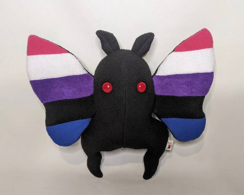 Pride Flag Mothman CUTE CRYPTID PLUSHIE - Etsy