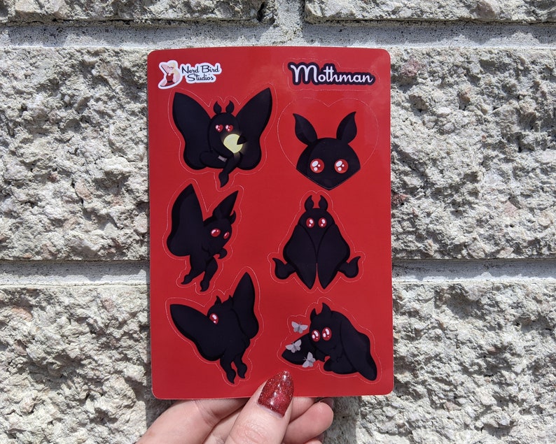 Mothman STICKER SHEETS - Etsy