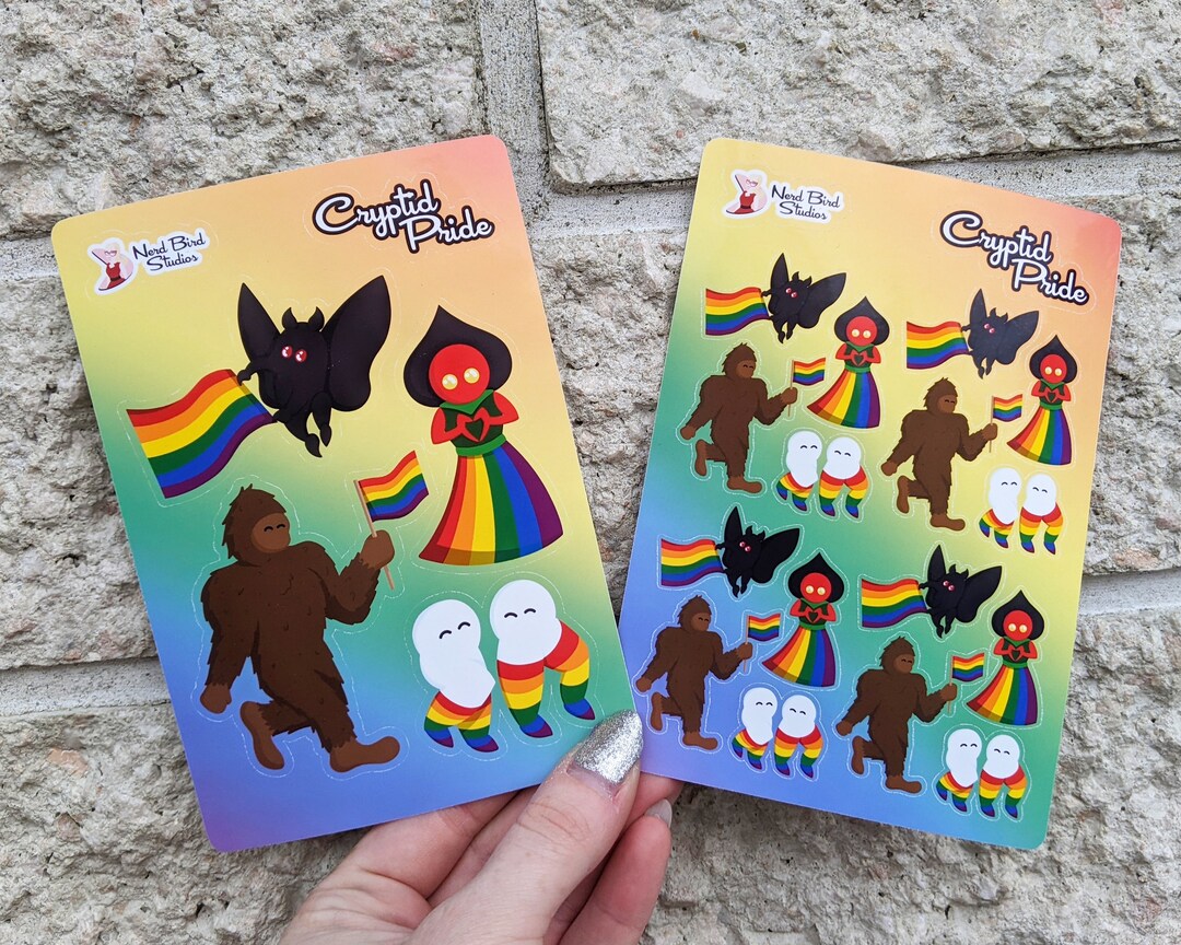 Cryptid Pride STICKER SHEETS - Etsy