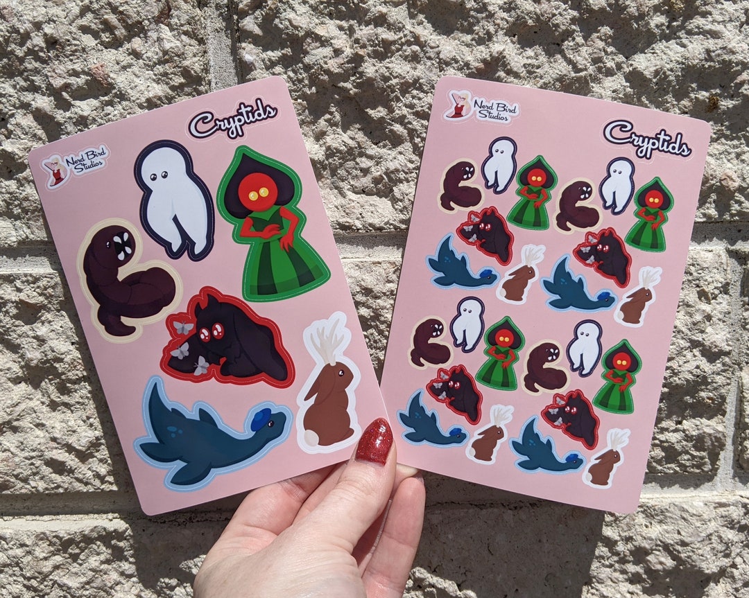 Mixed Cryptids STICKER SHEETS - Etsy