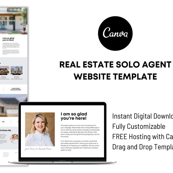 Landing Page Template Real Estate - Etsy