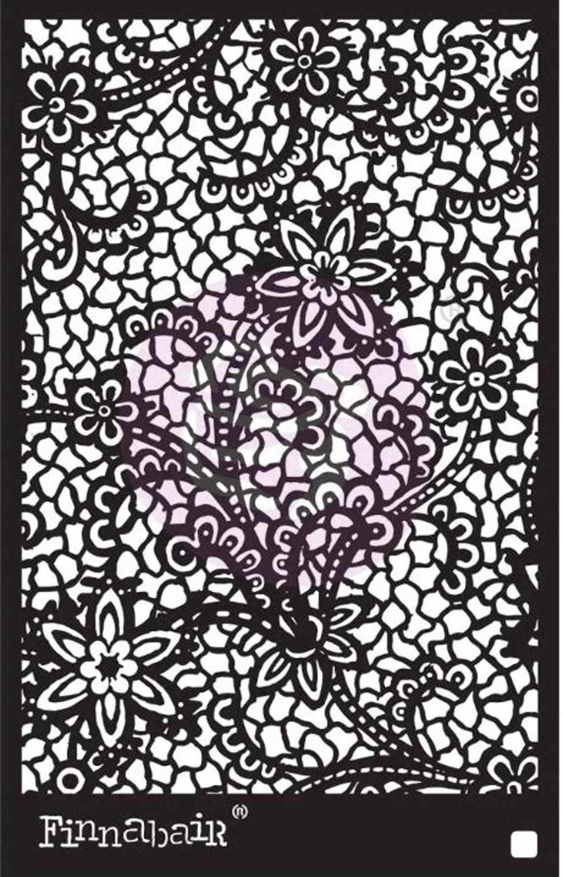 FLORAL NET STENCIL- Finnabair - Redesign With Prima - 6 X 9" - Etsy