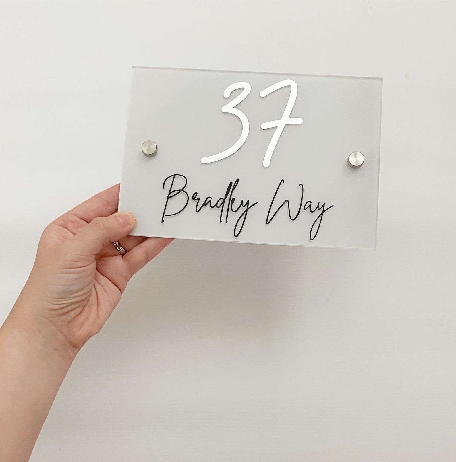 Personalised Modern Contemporary House Door Sign 3D Numbered - Etsy