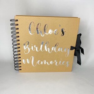 Personalised Birthday Memory Book | Keepsake Scrapbook Gift ...