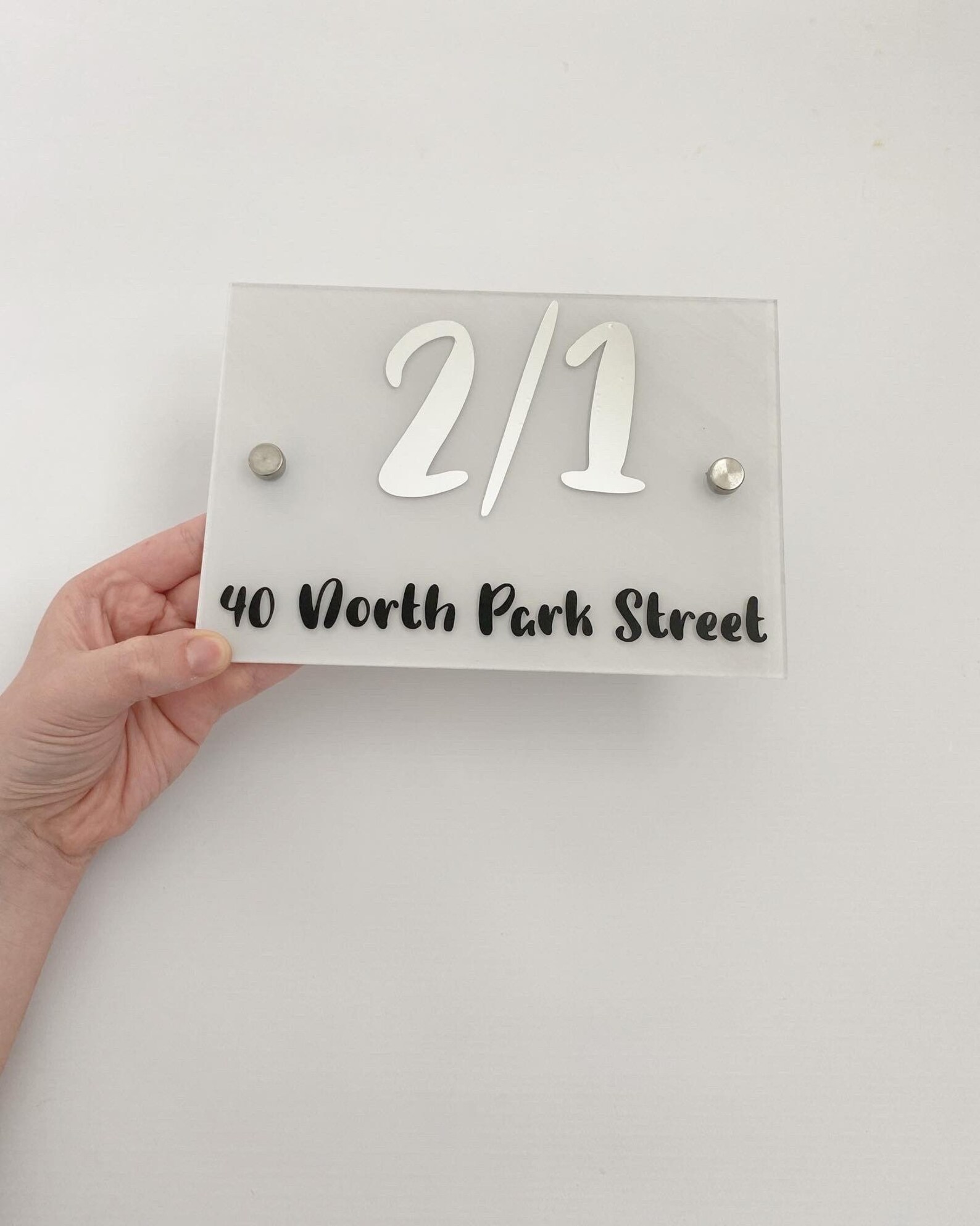 Personalised Modern Contemporary House Door Sign 3D Numbered - Etsy