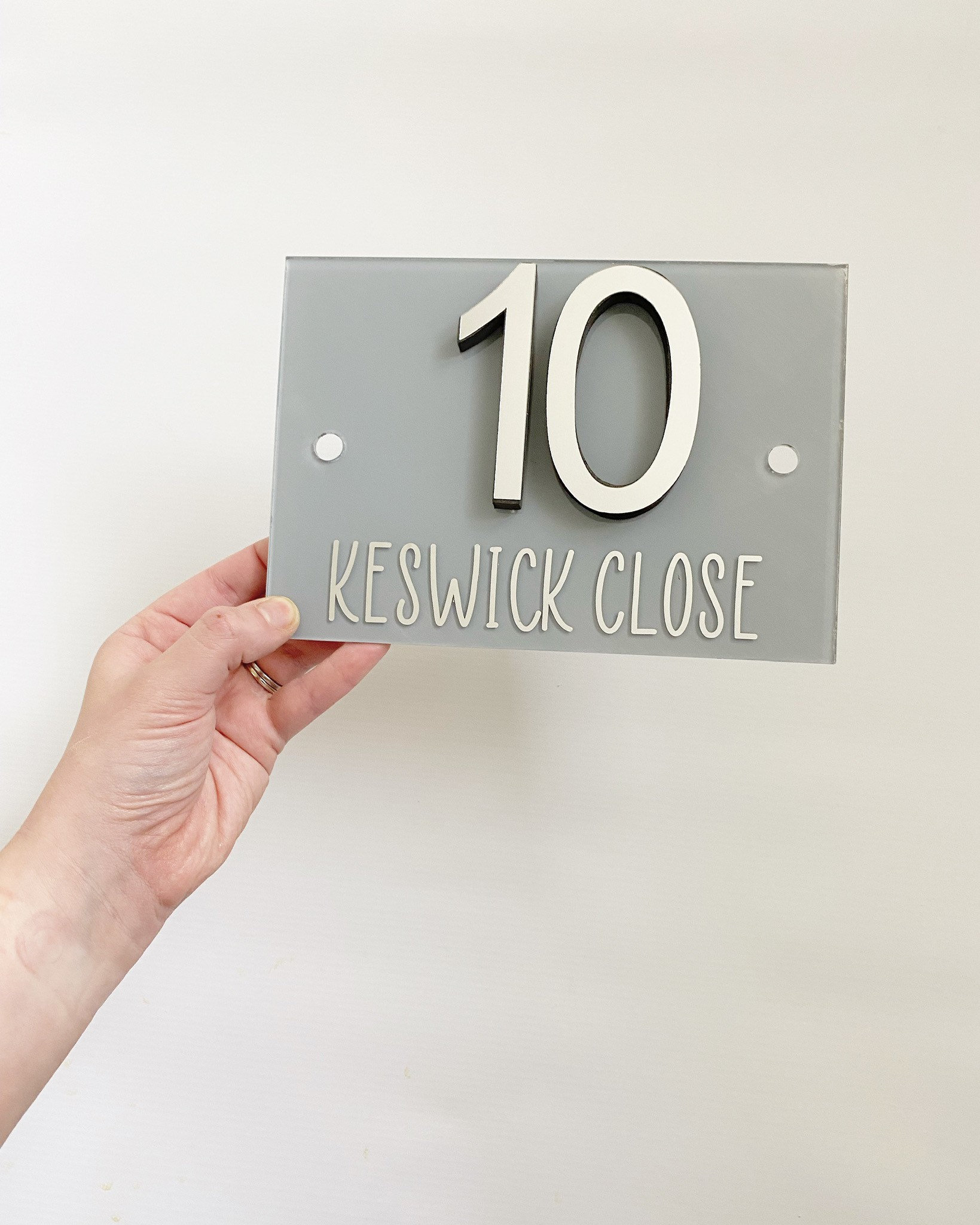 Personalised Modern Contemporary House Door Sign 3D Numbered - Etsy UK