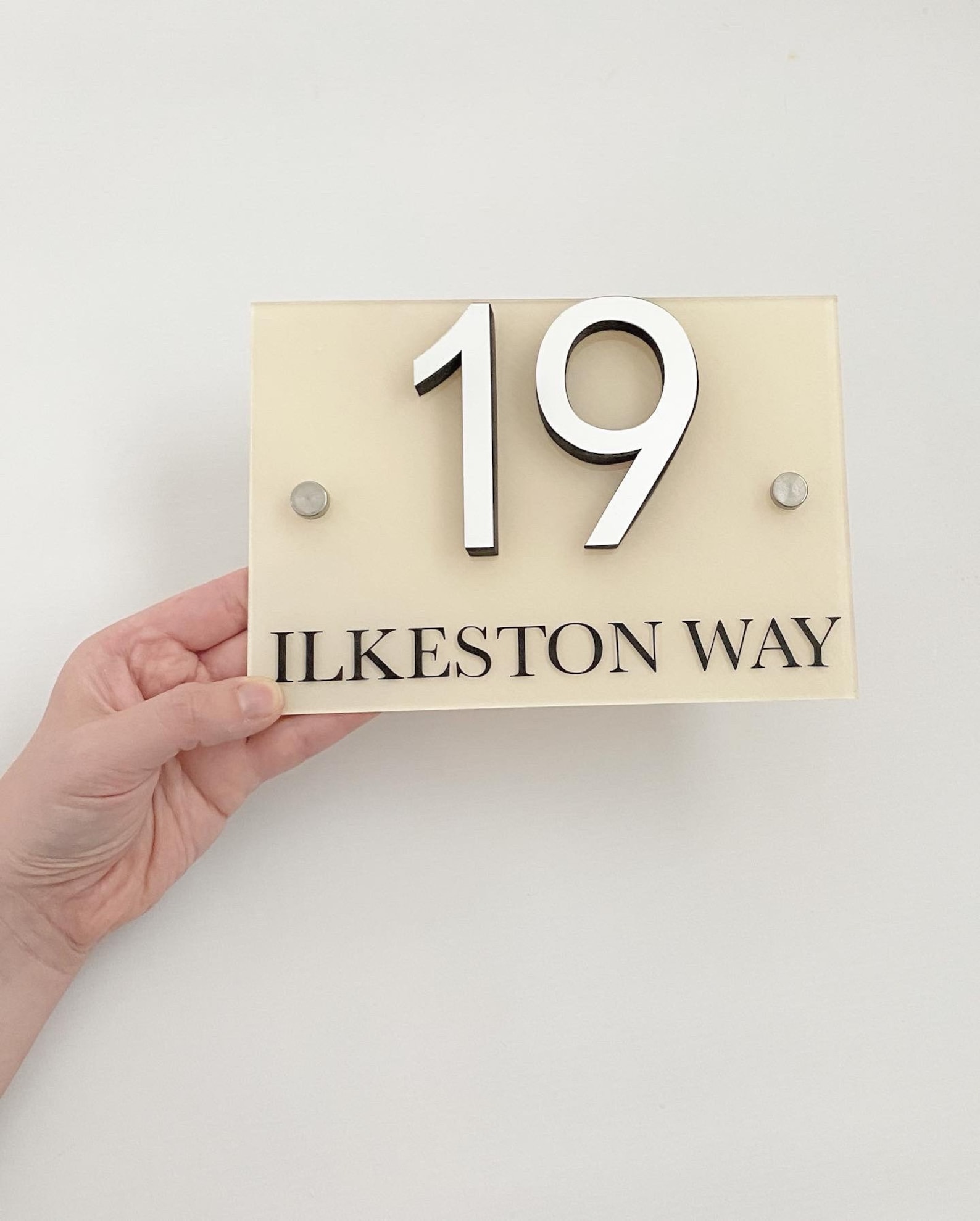 Personalised Modern Contemporary House Door Sign 3D Numbered - Etsy