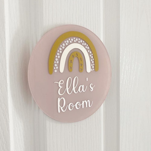 Personalised Children's Bedroom Name Plaquedoor - Etsy