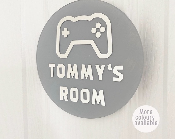 Personalised Gamer Sign | Gaming Zone Sign | Do Not Disturb Sign | Kids ...