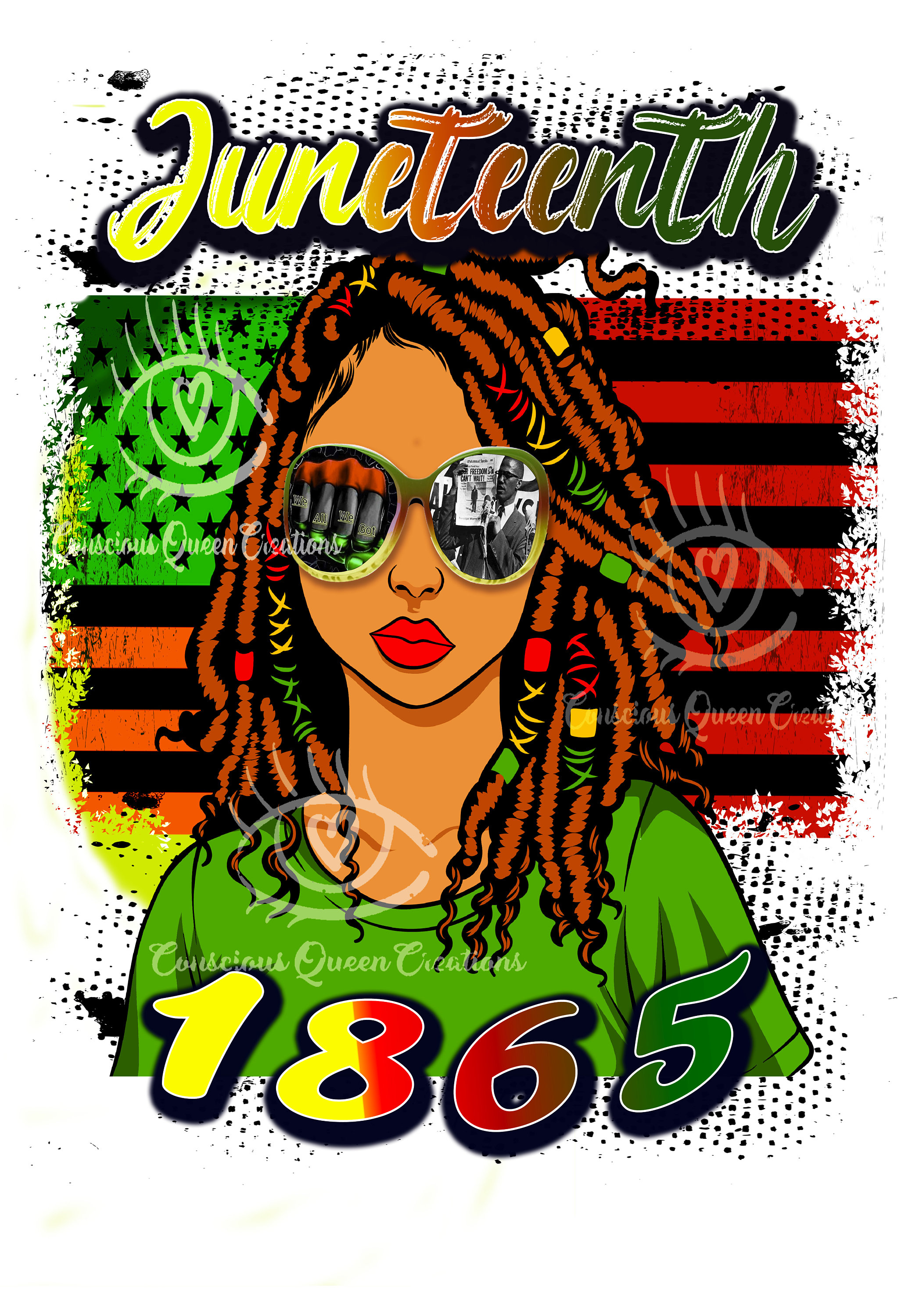 JUNETEENTH LOC'S PNG Sublimation T-shirt - Etsy