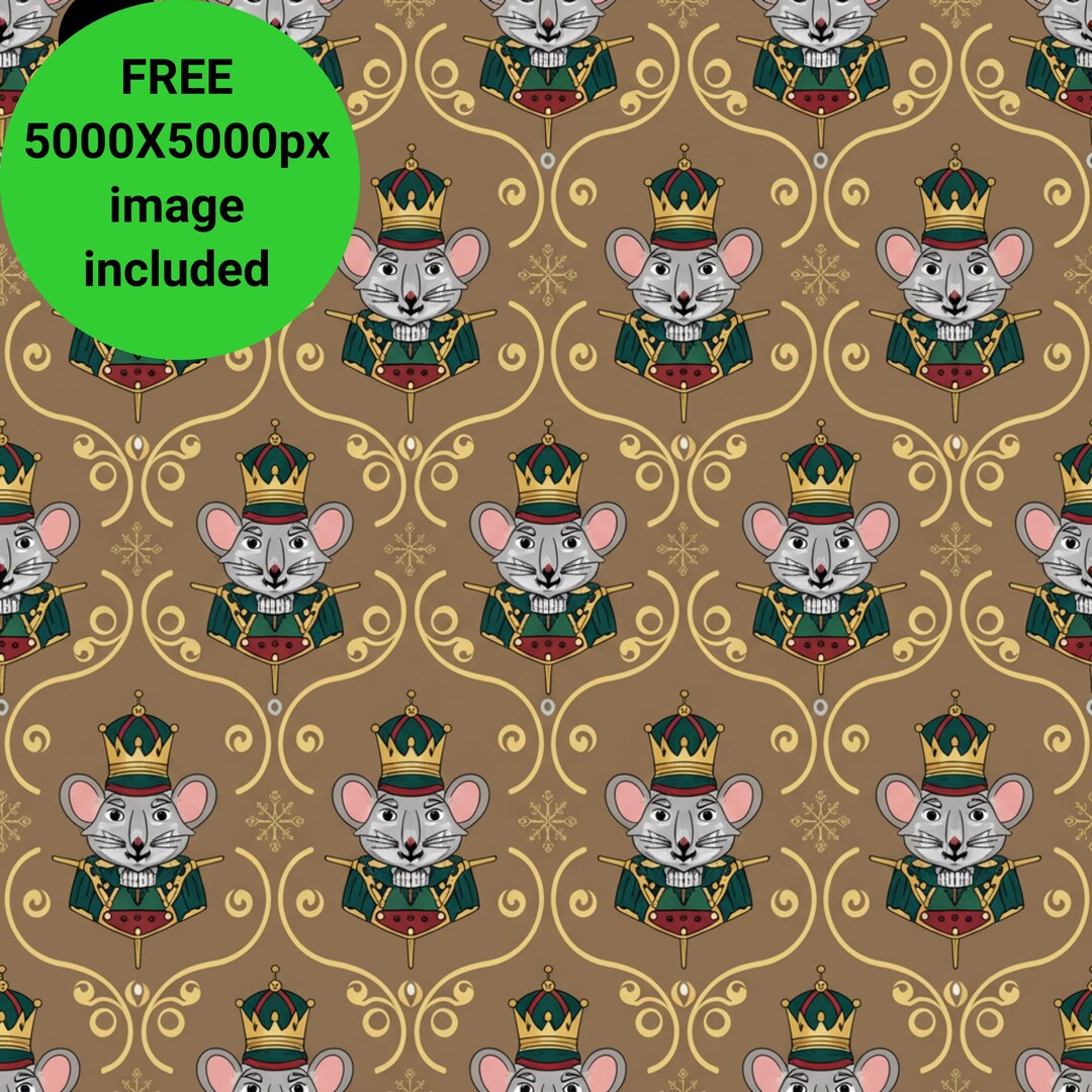 Nutcracker Mouse King 20oz Tumbler Wrap Pngs, Seamless Pattern ...