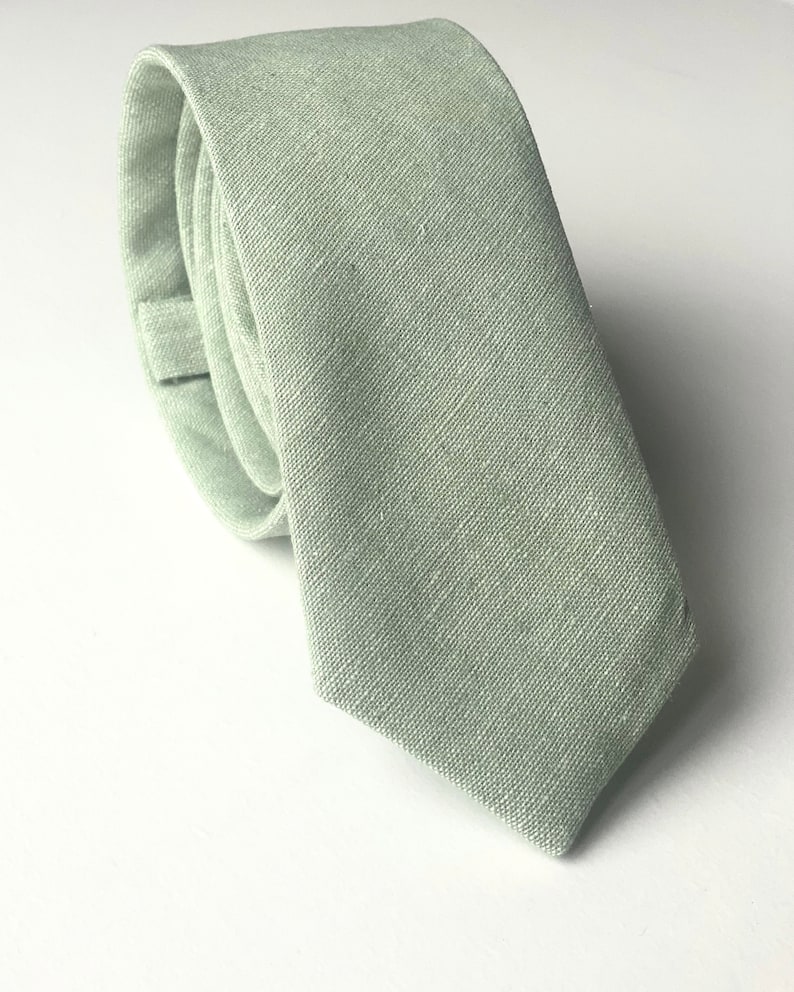 Dusty Green Necktie Sage Green Tie Seafoam Necktie for Men - Etsy