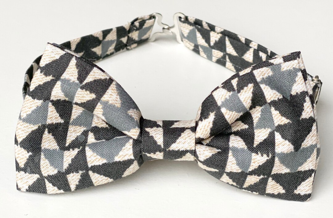Mens and Kids Bow Tie-gray Triangle Bow Tie | Gens Bow Ties | Toddler ...