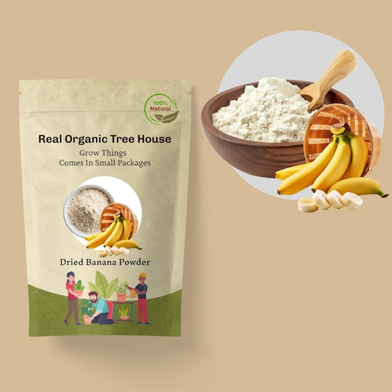 Banana Powder | Pure Natural | Fine Yellow Fruit Powder | for Smoothies ...