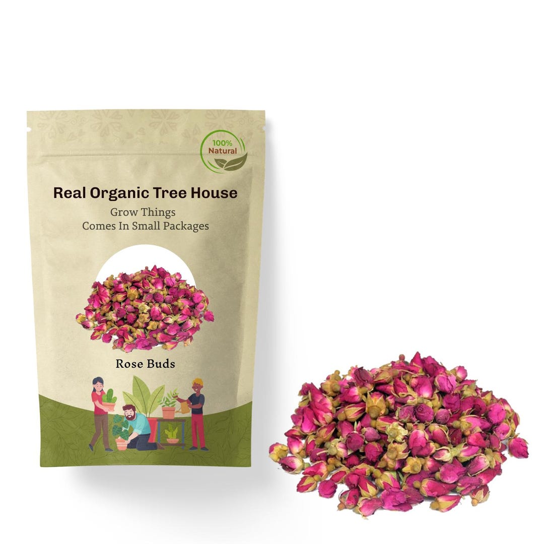 Organic Rose Buds | Whole Rose Buds | Bulgarian Rose | MINI ROSE BUDS ...